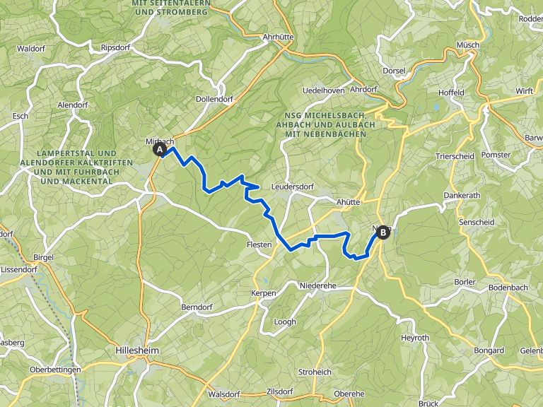 Eifelsteig Etappe 8: Mirbach - Hillesheim - Tag 1 - Von Mirbach nach ...
